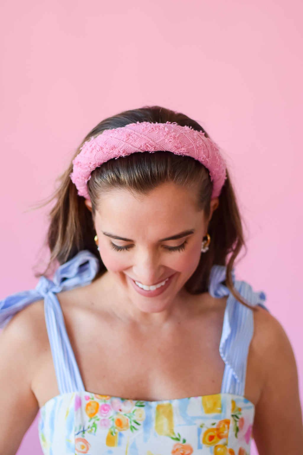 Adeline Pink Headband – Metallic Market