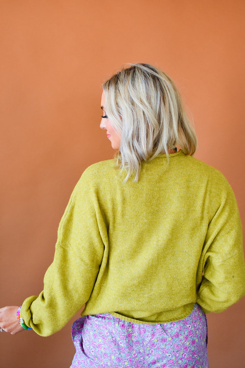 Piper Cardigan - Chartreuse – Metallic Market